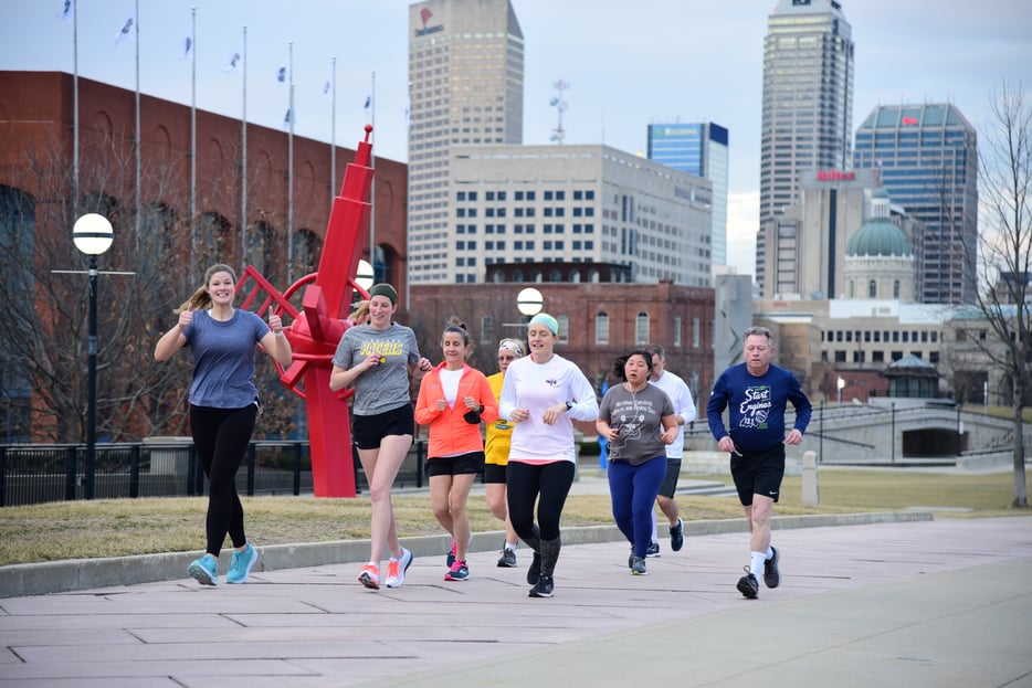 The Social Benefits of Running with a Group