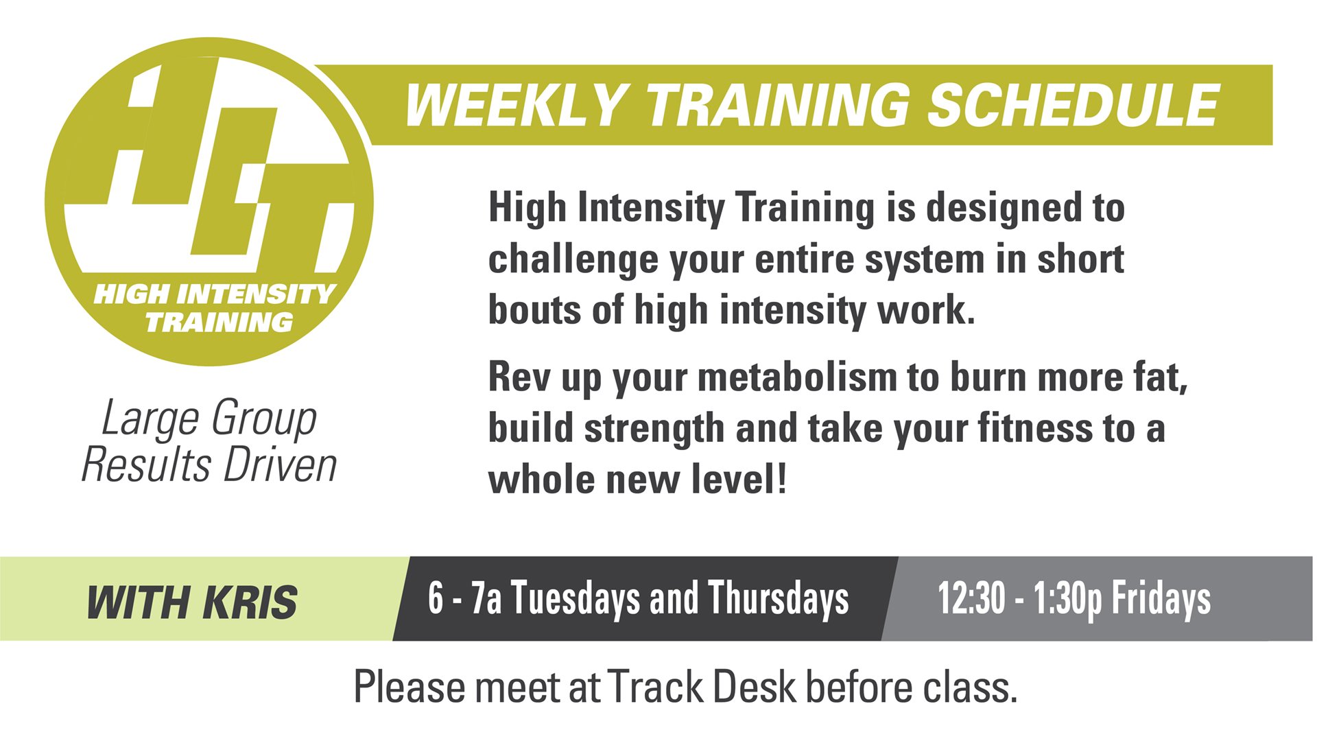 HIT High Intensity Training