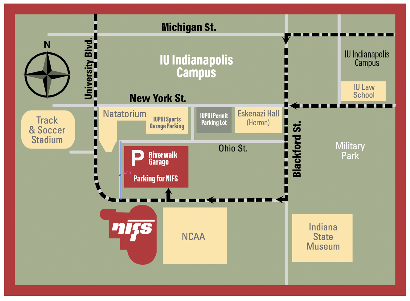 National Institute for Fitness & Sport | Directions